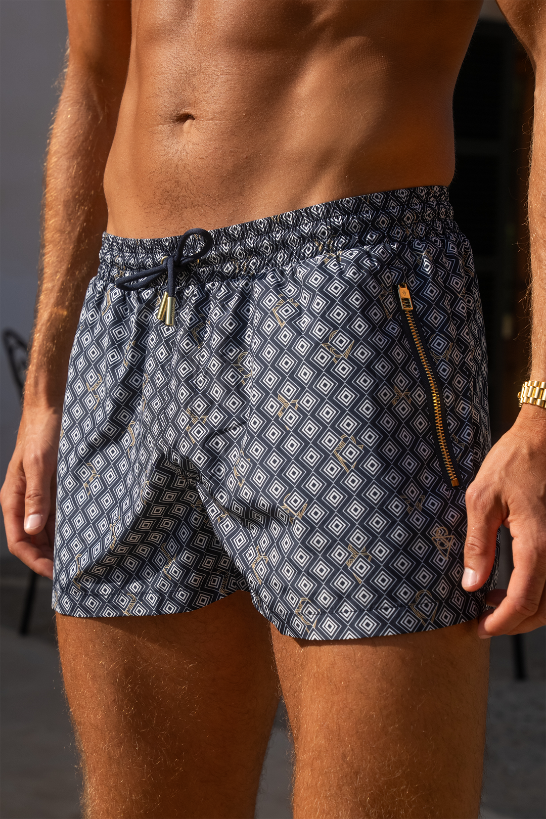 Signature Navy Meridian Swim Shorts – Sink Swimwear